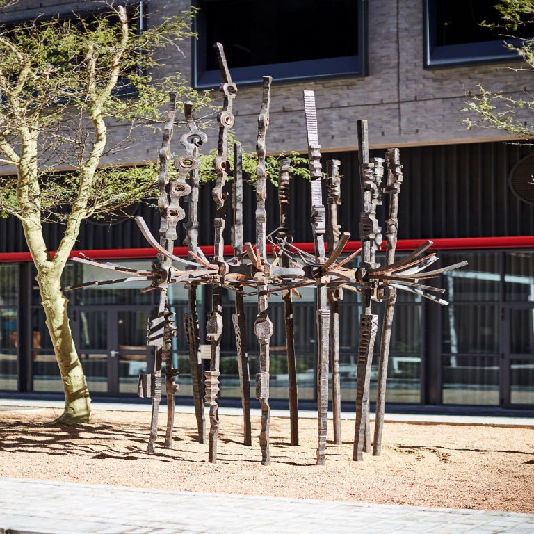 Conrad Hicks, "Structure of Self", Copper and Forged Steel Sculpture ...