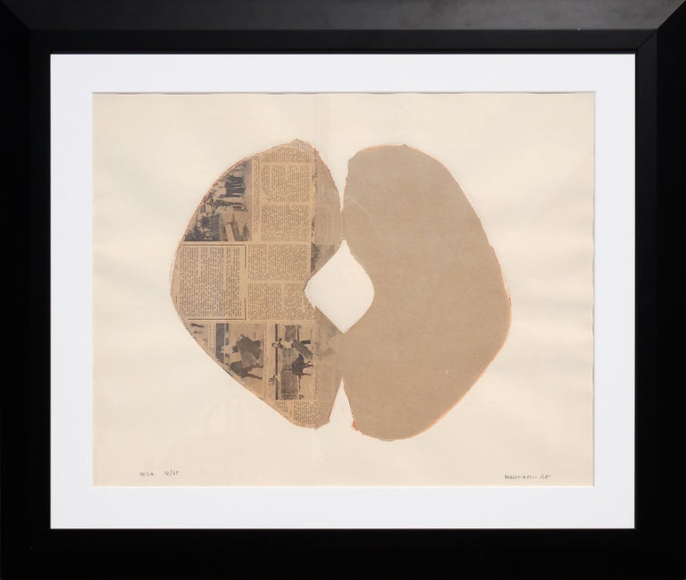 Conrad Marca-Relli - "Ibiza" Brown and Neutral-Toned Abstract ...