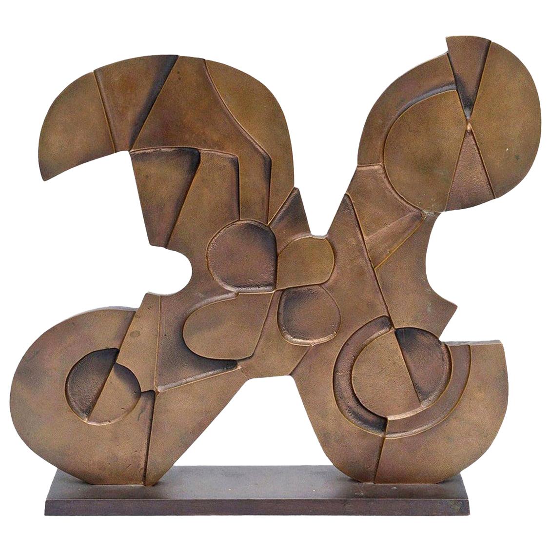 Machine Age Modernist Lucite Kinetic Sculpture with Moving Gears For ...