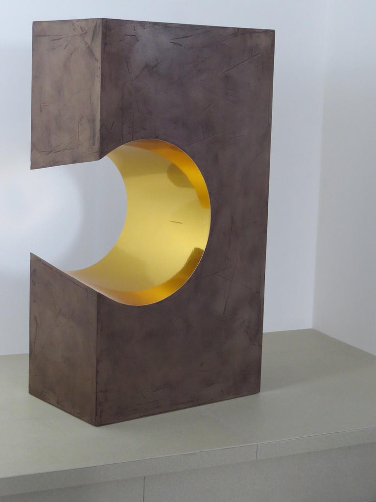 Console "C-Pillar", Side Table, Bronze For Sale at 1stDibs