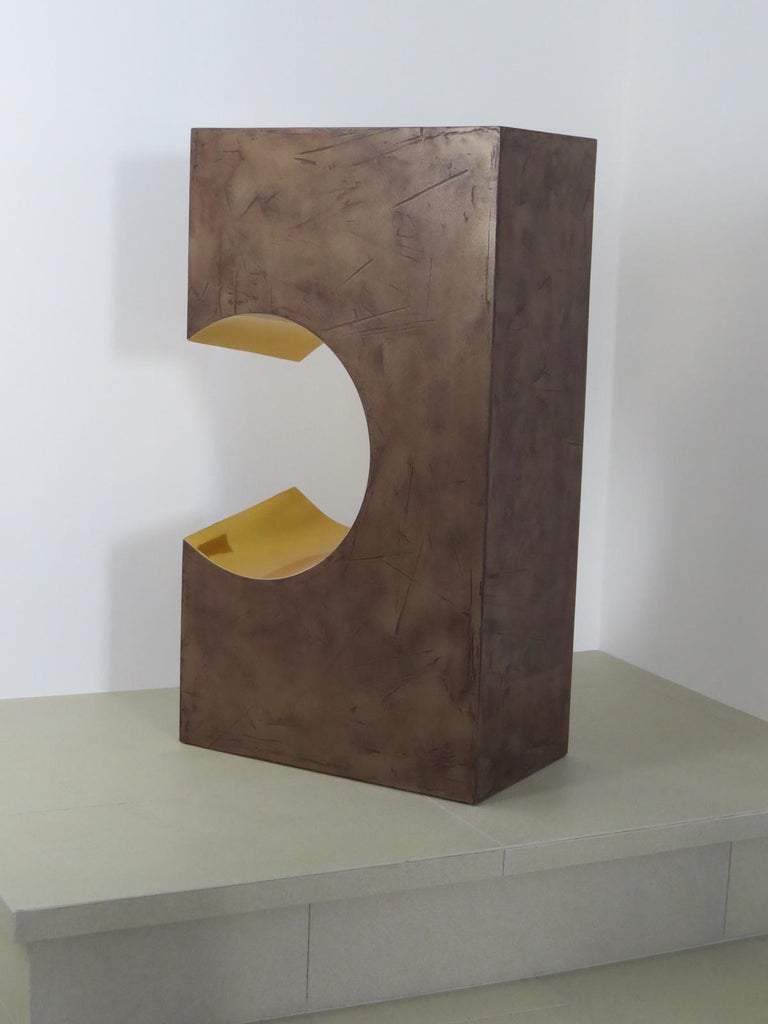 Console "C-Pillar", Side Table, Bronze For Sale at 1stDibs
