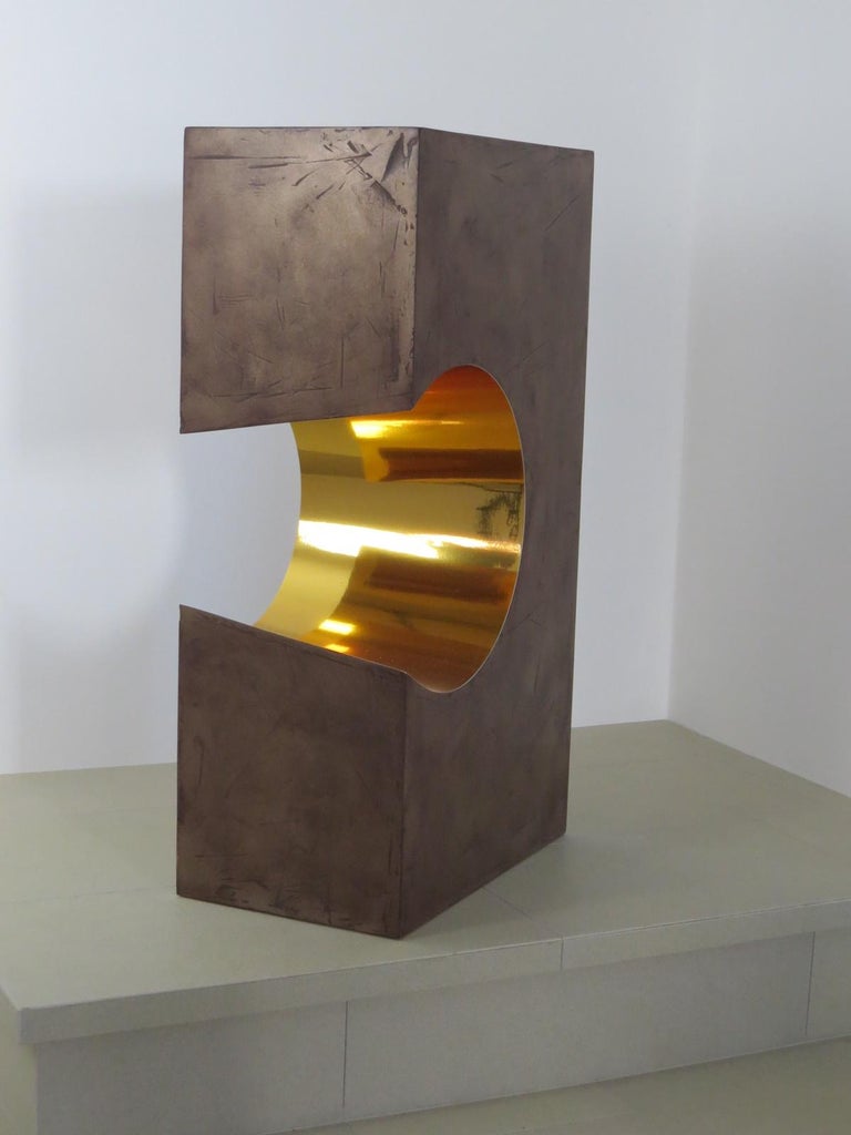 Console "C-Pillar", Side Table, Bronze For Sale at 1stDibs