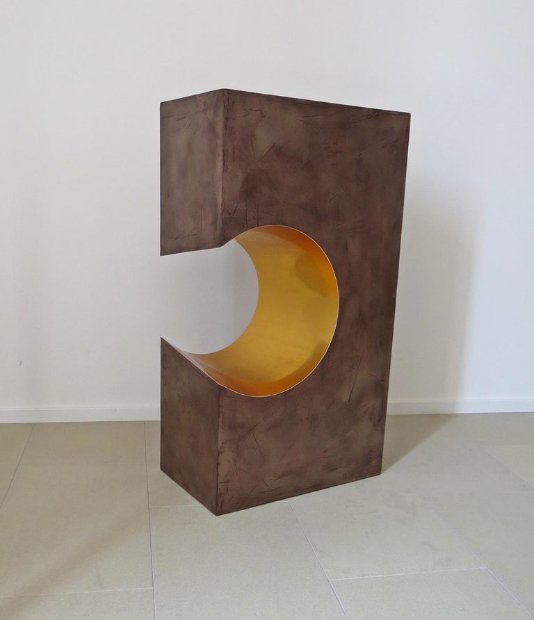 Console "C-Pillar", Side Table, Bronze For Sale at 1stDibs