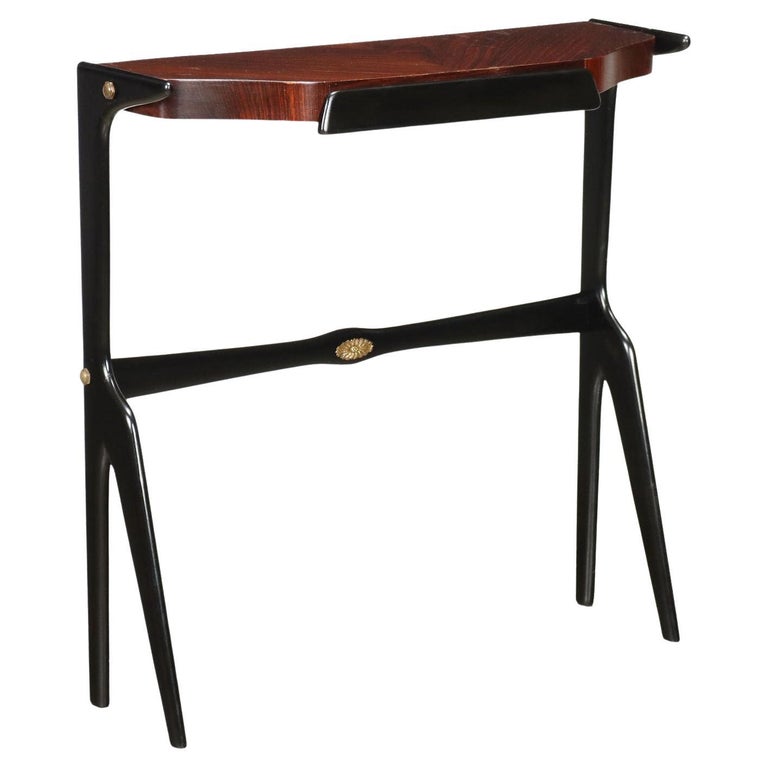 Console en bois exotiques Italie, années 1950 En vente sur 1stDibs