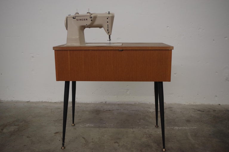 Console Electric Sewing Machine For Sale at 1stDibs | console sewing ...