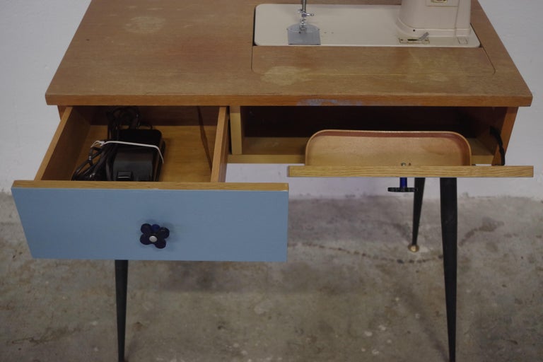 Console Electric Sewing Machine For Sale at 1stDibs | console sewing ...