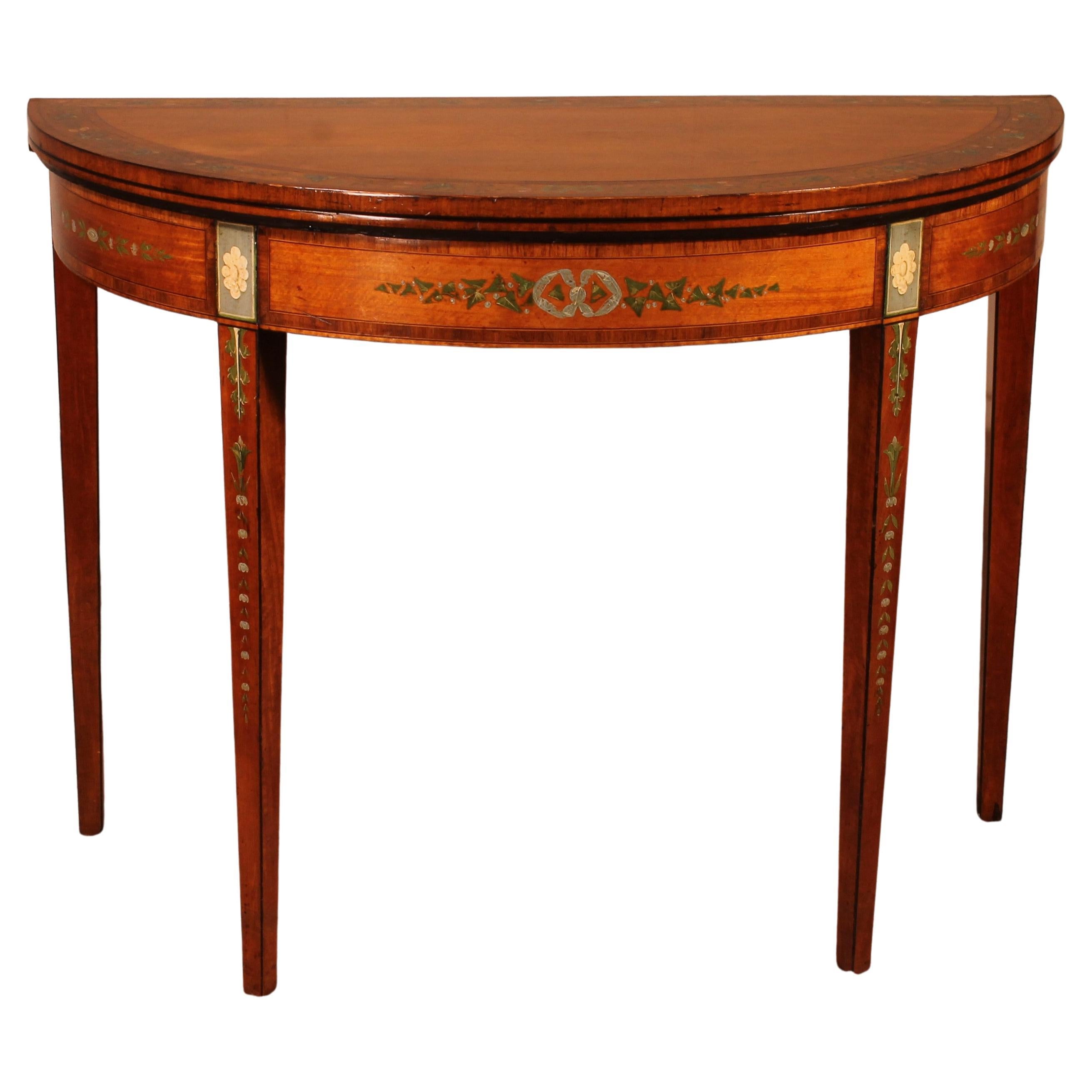 Sturdy Console Table in Satin Brass Finish For Sale at 1stDibs