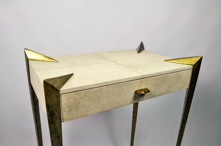 Console Table Circini in Shagreen by Ginger Brown For Sale at 1stDibs