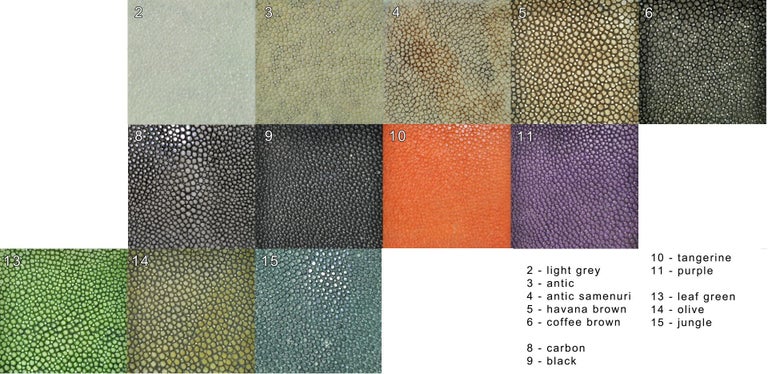 Console Table Circini in Shagreen by Ginger Brown For Sale at 1stDibs