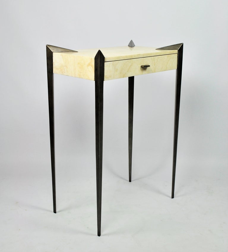 Console Table Circini in Shagreen by Ginger Brown For Sale at 1stDibs