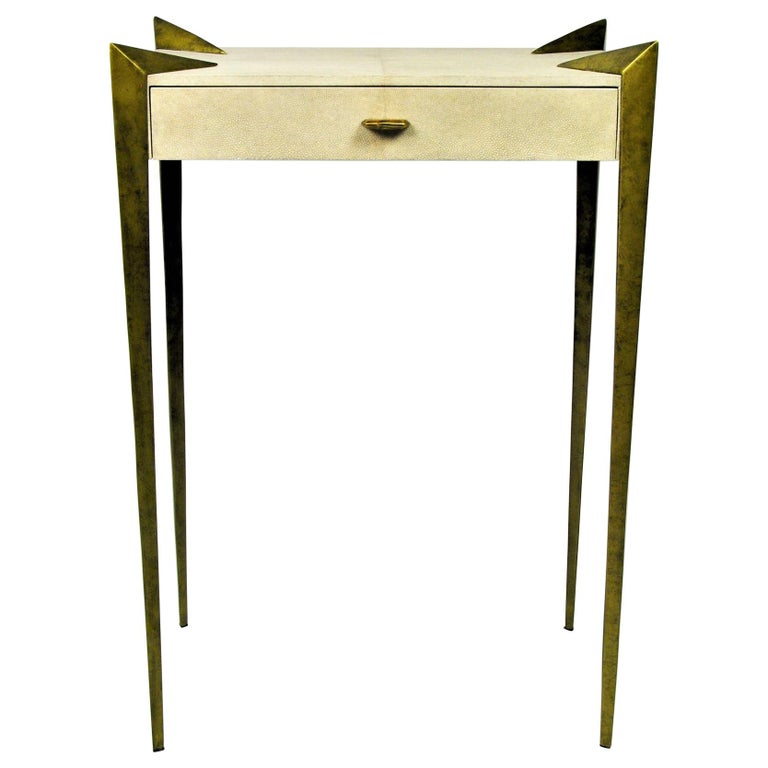 Console Table Circini in Shagreen by Ginger Brown For Sale at 1stDibs