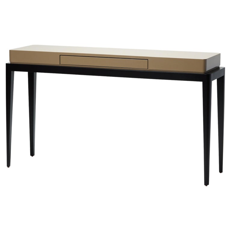 Console, TARA by Reda Amalou, 2020, Beige Lacquer Top, Walnut, 160 cm ...