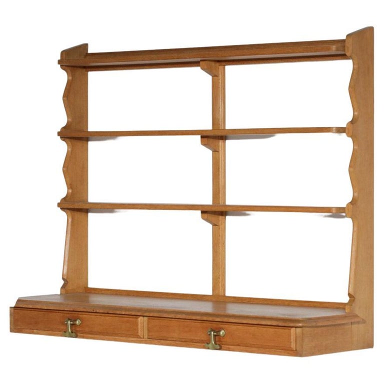 Console Wall Shelf by Guillerme and Chambered Solid Oak 60s For Sale at ...