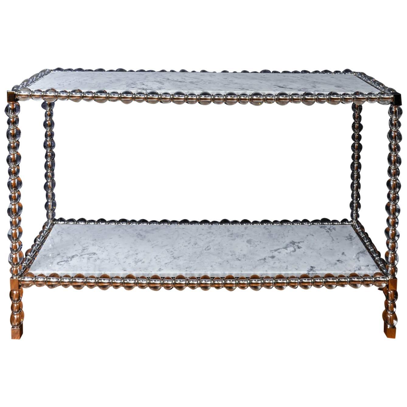 Exceptional Brass Console For Sale at 1stDibs