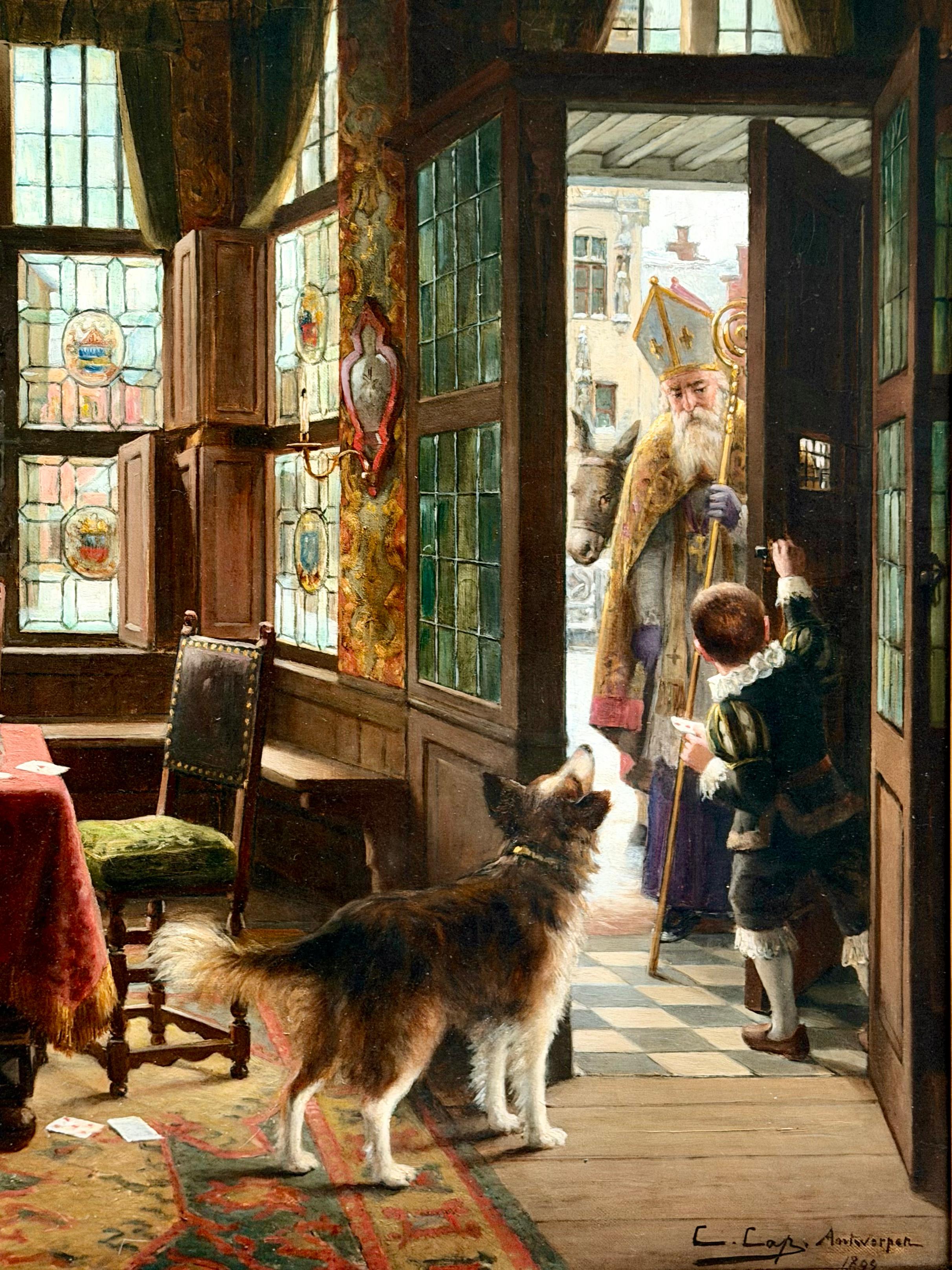 Constant Cap - 'The Arrival of Saint Nicholas, 1899' by Constant Cap ...