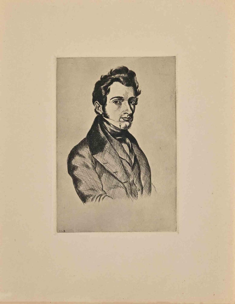 Constant Le Breton - Portrait - Etching By Constant Le Breton - Mid ...