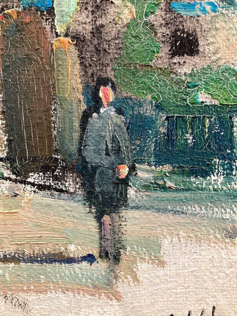 Constantin Kluge - "Parisian Street Scene" French Post-Impressionist ...