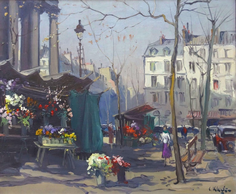 Constantine Kluge - Flower market in front of the Madeleine in Paris ...