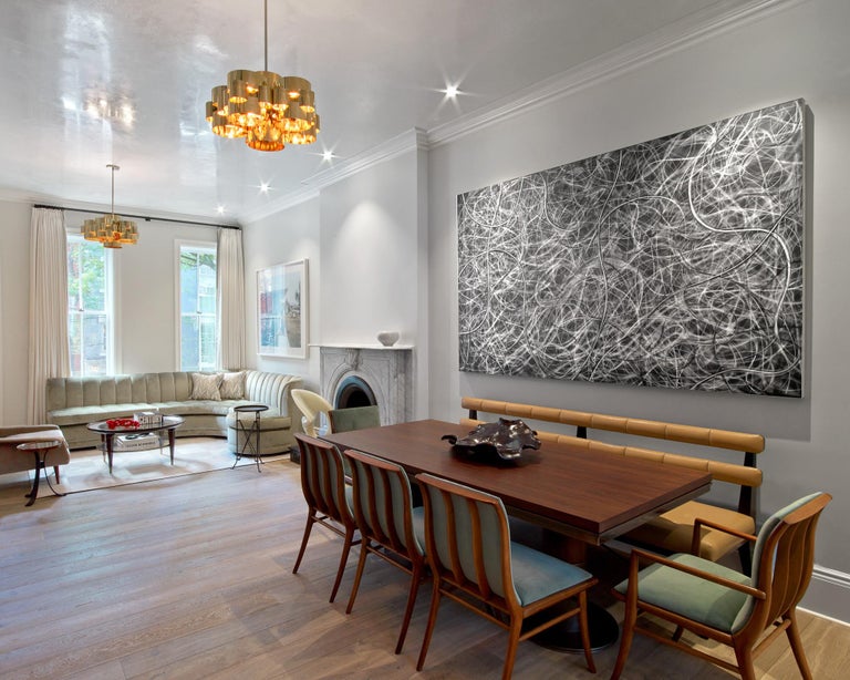 Constantine Oak Dining Table with Bronze Finished Base, by Mark Zeff ...