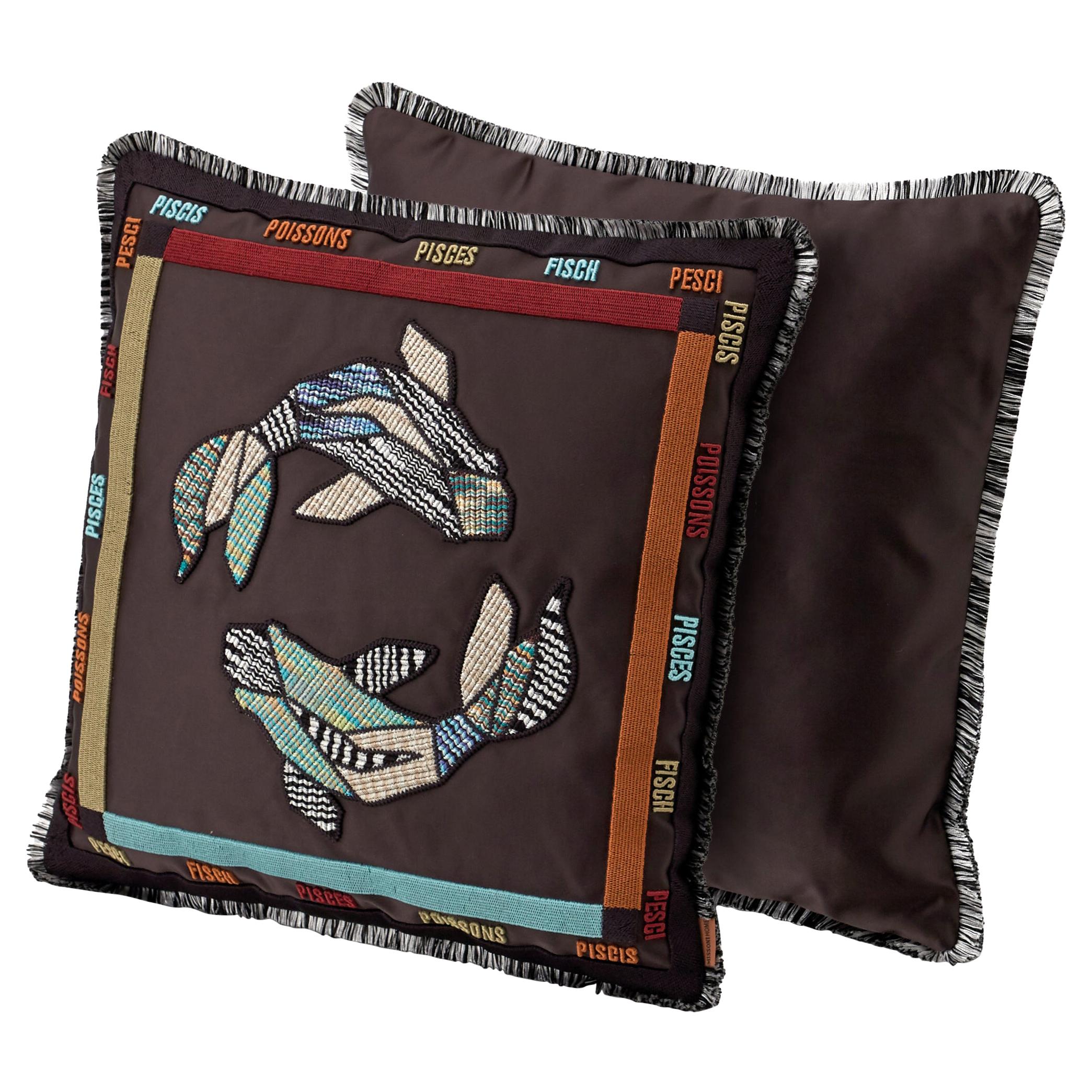 Dada, Hand Embroidered Character Cushion by Jupe by Jackie For Sale at ...