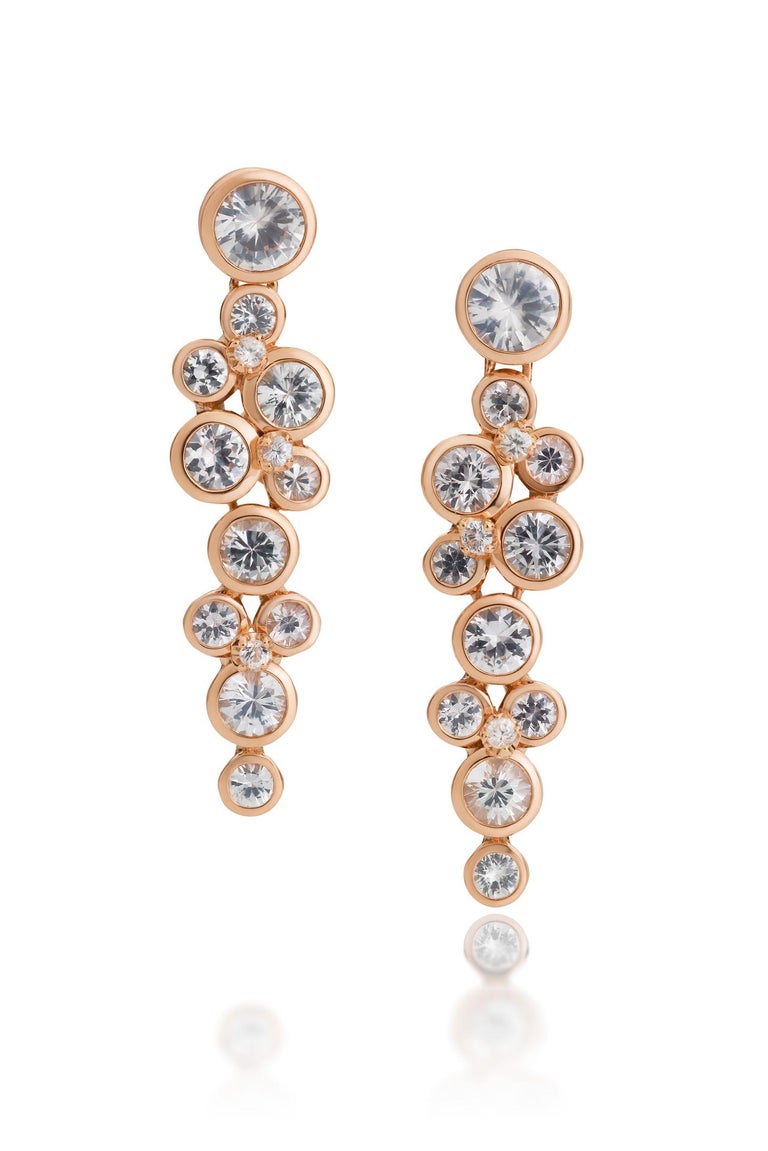 Constellation Multi-Color Gemstone and Diamond Dangle Earrings at ...