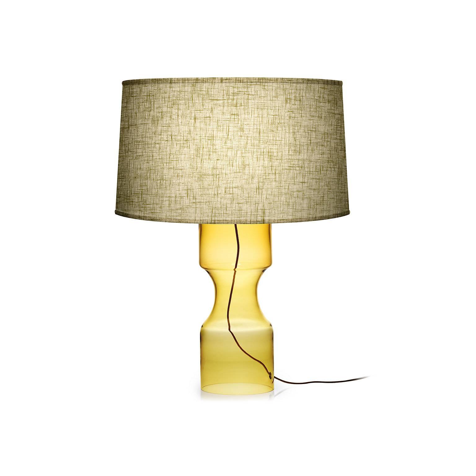 Constrictor Gray Handblown Modern Glass Table Light, Made in the USA ...