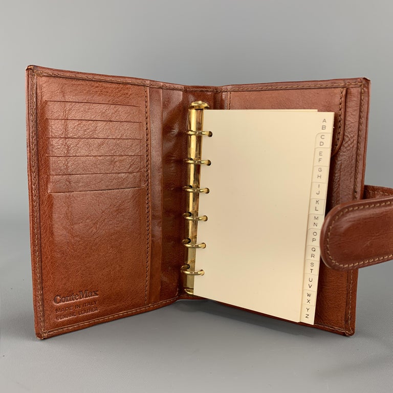 CONTE MAX Tan Leather Phone Contacts Book For Sale at 1stDibs | conte ...