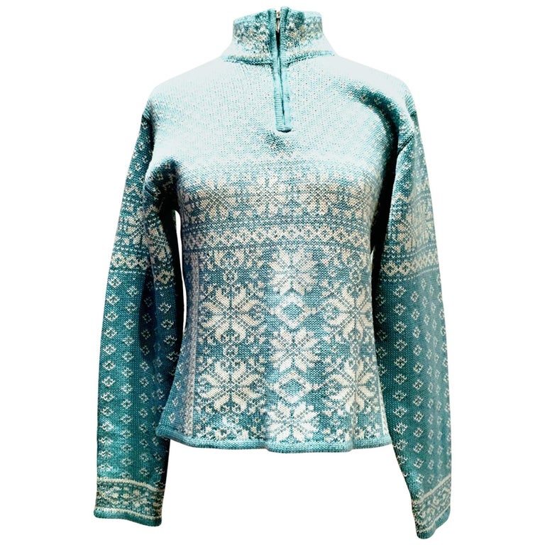 Contemorary and New Wool Snowflake Ski Sweater For Gorush By Obermeyer ...