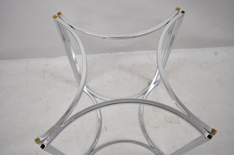 Contempo Frames Inc. Midcentury Yellow Vinyl Chrome Frame Dining Set, 5 ...