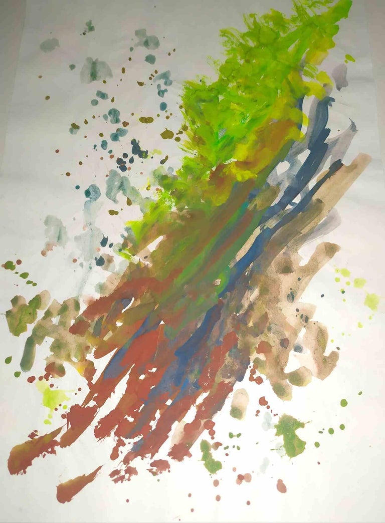 Contempologyc E.M. - Mixture - Tempera on paper - 2020 For Sale at 1stDibs