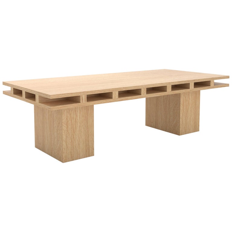 Contemporary 101 Coffee Table in Oak by Orphan Work For Sale at 1stDibs
