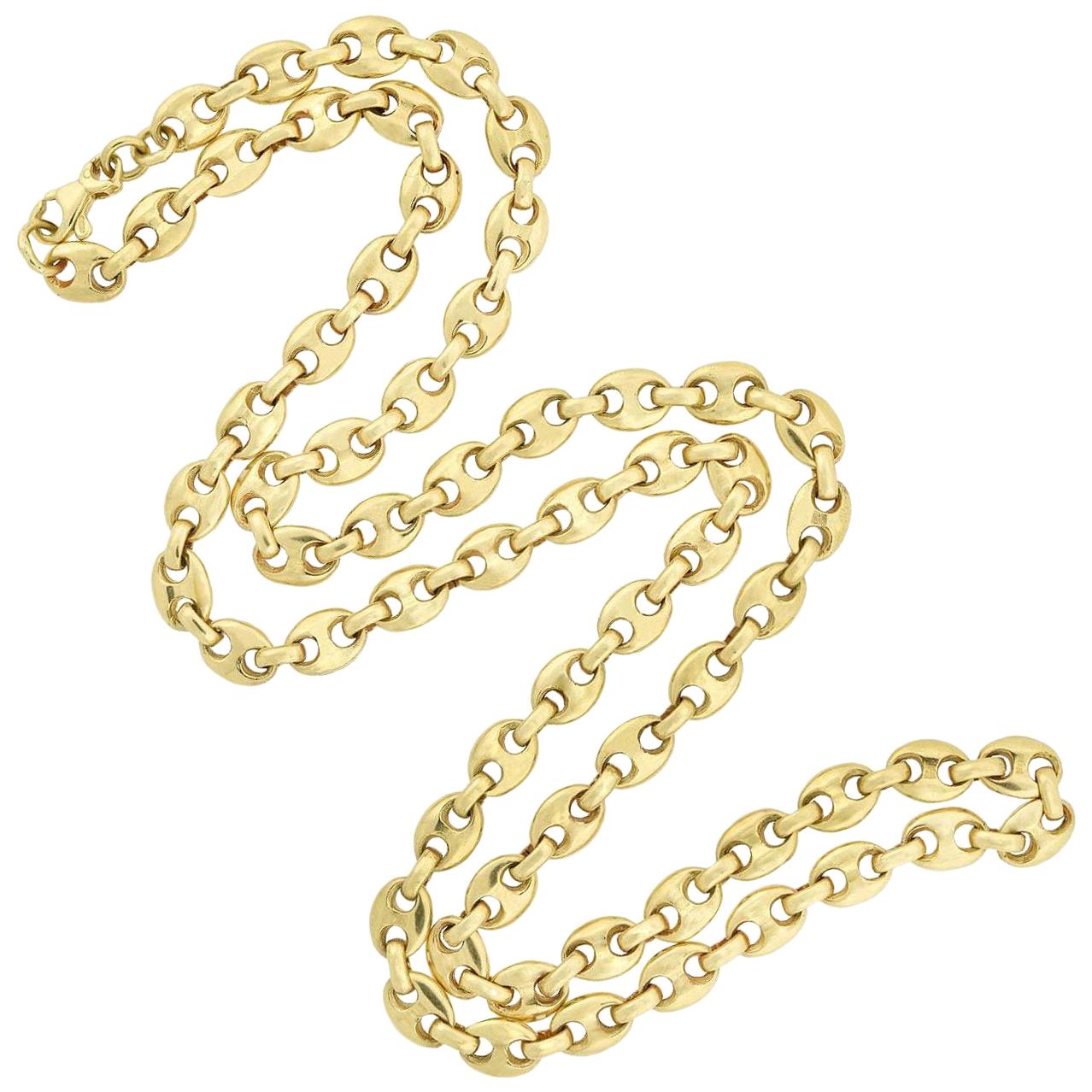 Anchor Link Chain - 16 For Sale on 1stDibs
