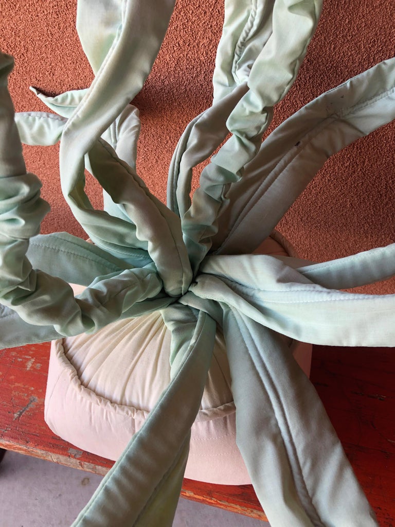 Contemporary 1980s Floral Fabric Sculpture For Sale at 1stDibs