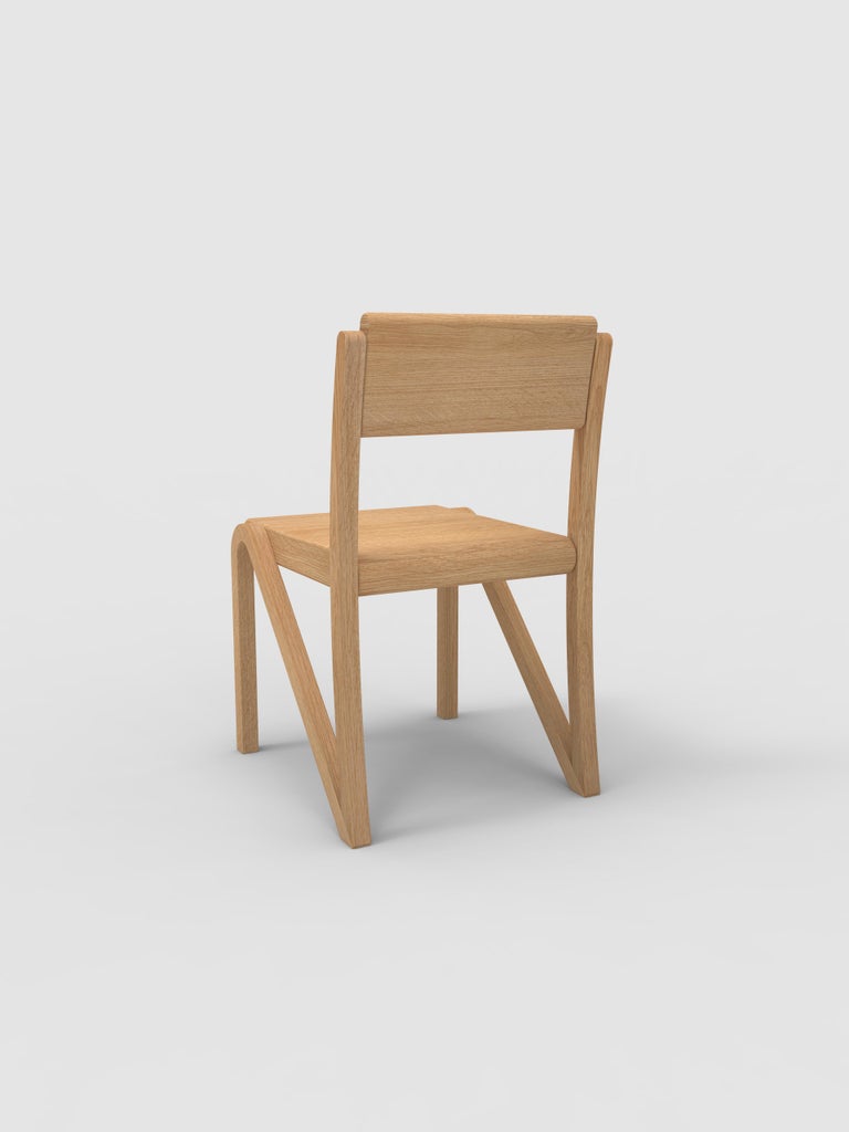 Contemporary Pucci Side Chair 200 in Oak by Orphan Work For Sale at 1stDibs