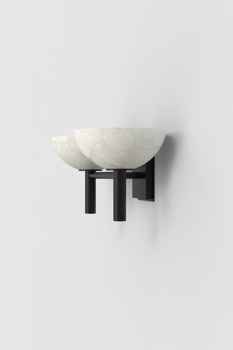 Contemporary Prato Double Sconce 200A in Alabaster by Orphan Work For ...