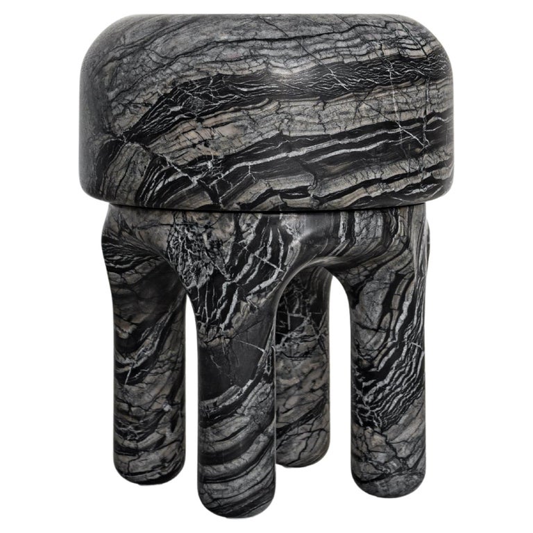 Contemporary 21st Century Spinzi Medusa Kenya Marble Stool, Collectible ...