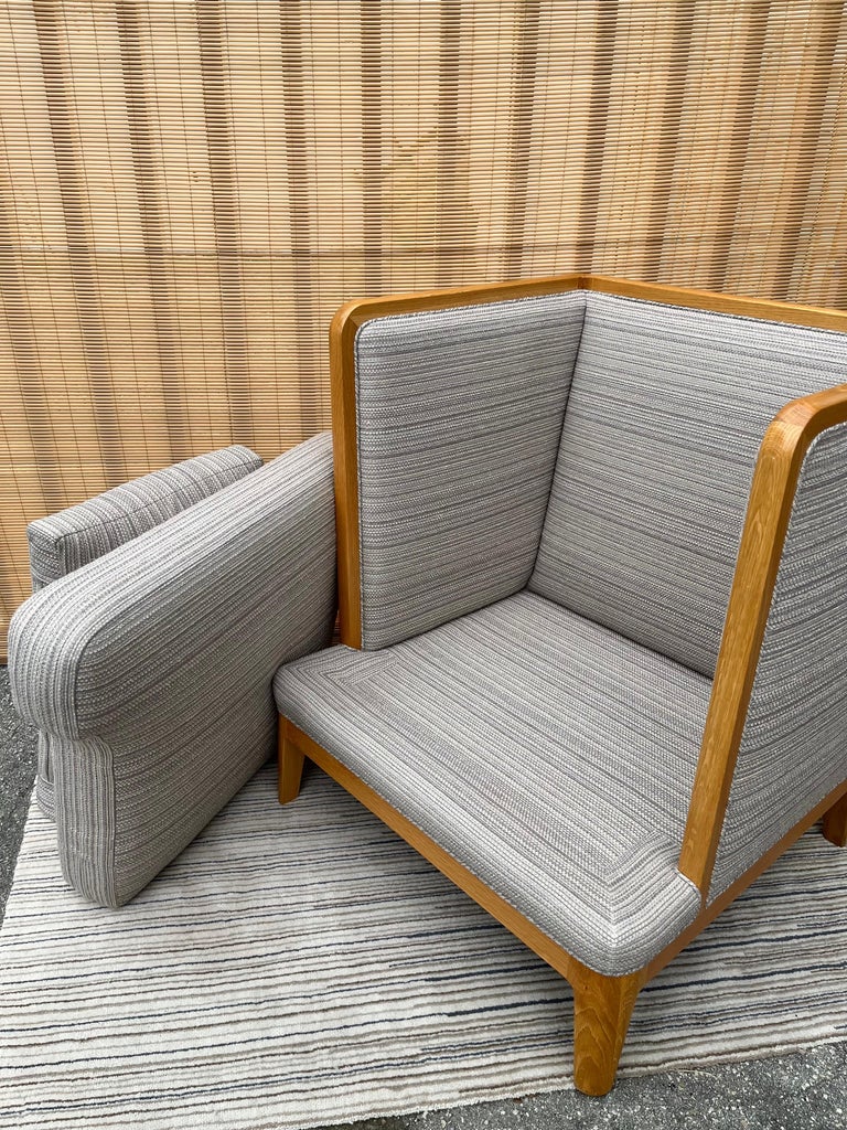 Contemporary 21st Century Upholstered Wingback Lounge Chair For Sale at ...