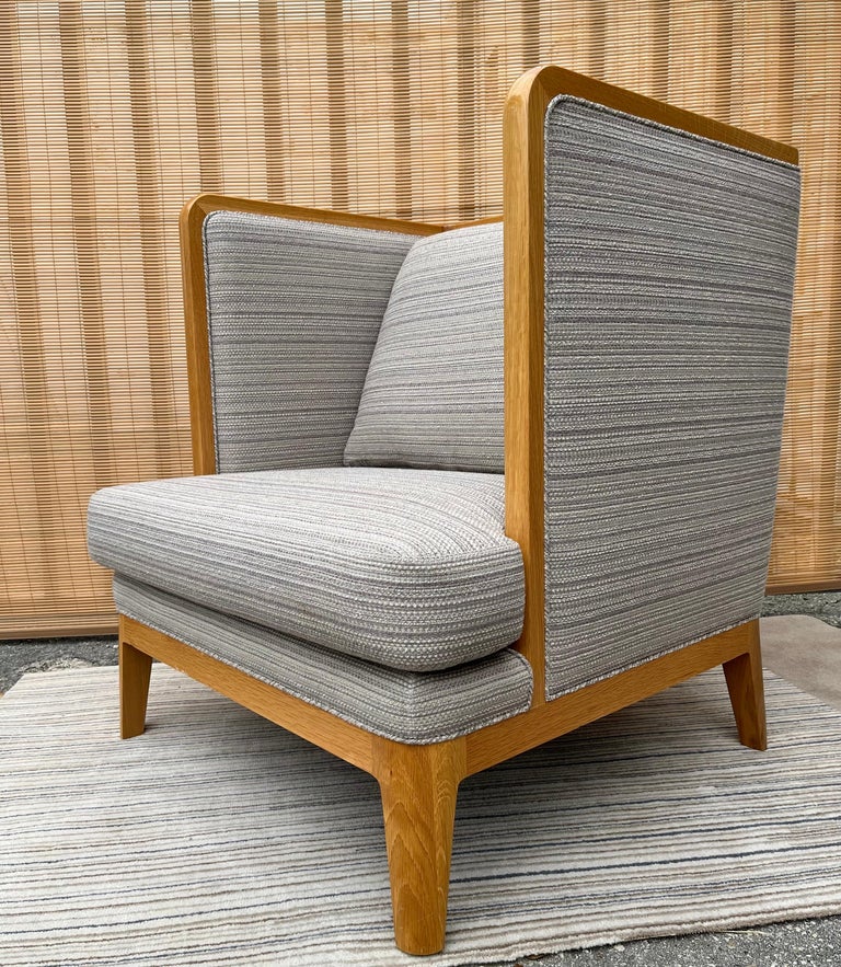 Contemporary 21st Century Upholstered Wingback Lounge Chair For Sale at ...