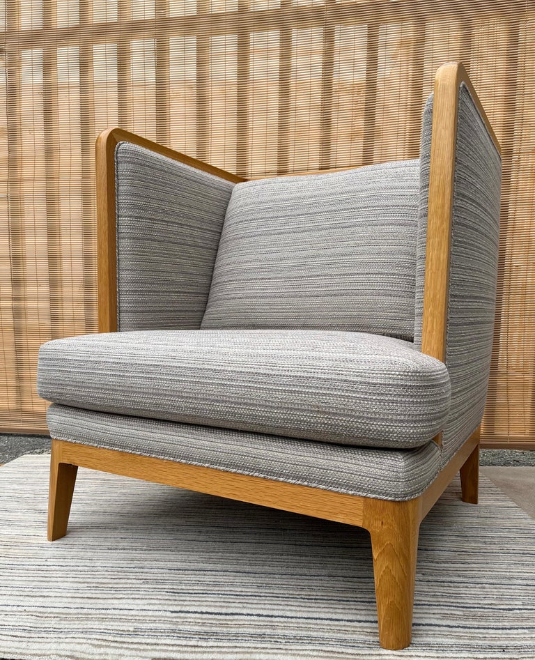 Contemporary 21st Century Upholstered Wingback Lounge Chair For Sale at ...