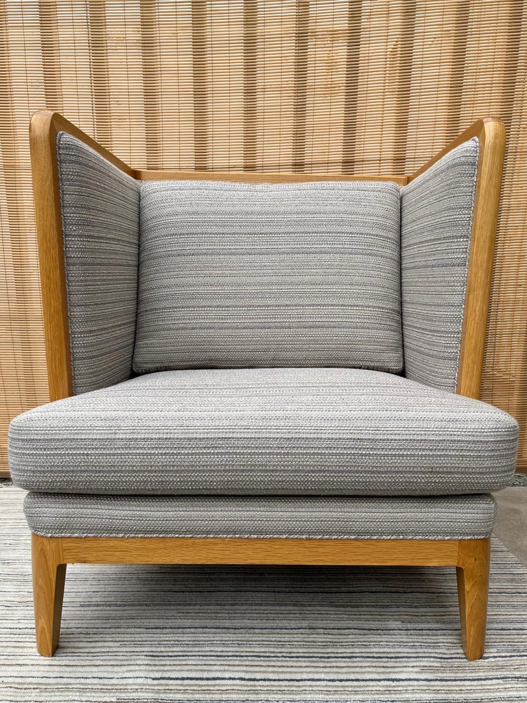 Contemporary 21st Century Upholstered Wingback Lounge Chair For Sale at ...