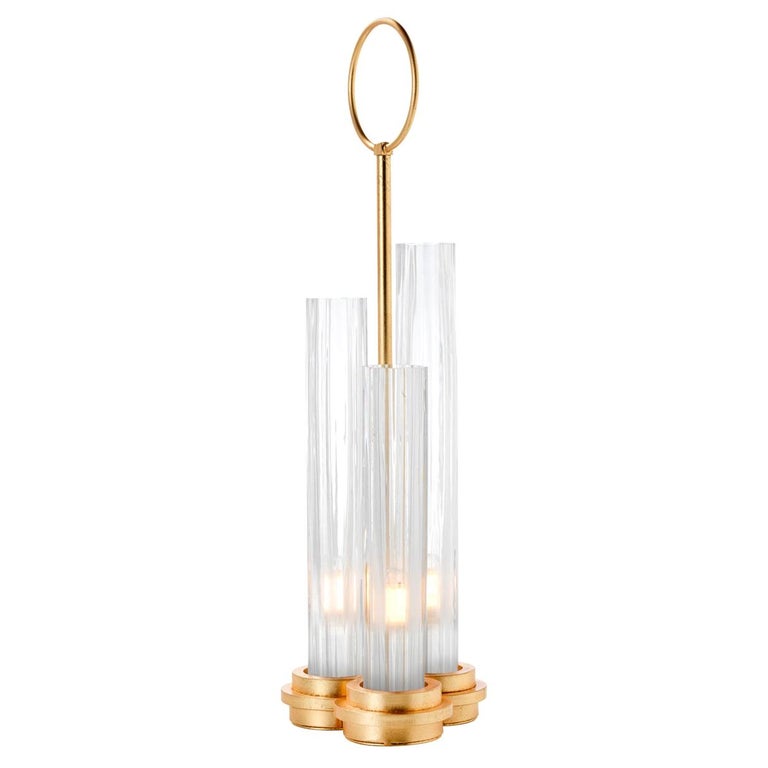 Contemporary 3-diffuser Gold Table Lamp For Sale at 1stDibs