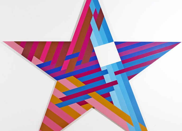 Contemporary Abstract Art Sculpture Five-Pointed Star Project Painted ...
