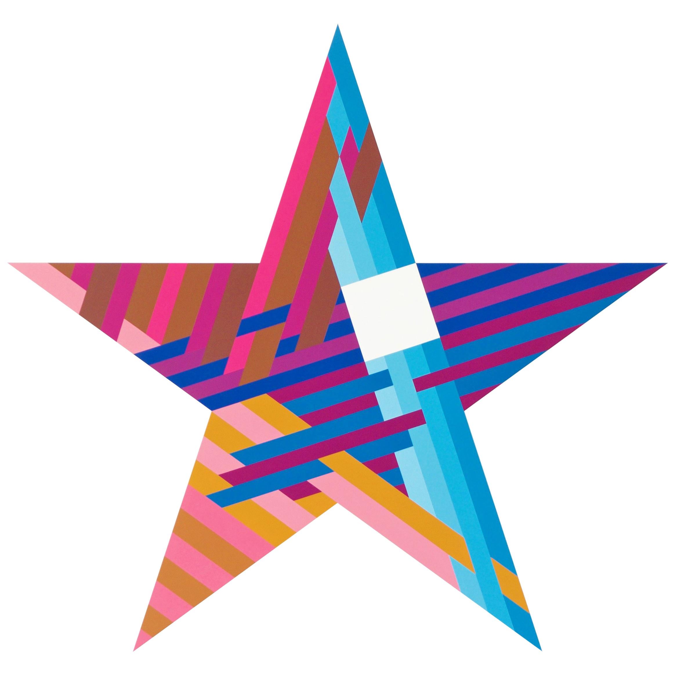 Contemporary Abstract Art Sculpture Five-Pointed Star Project Painted ...