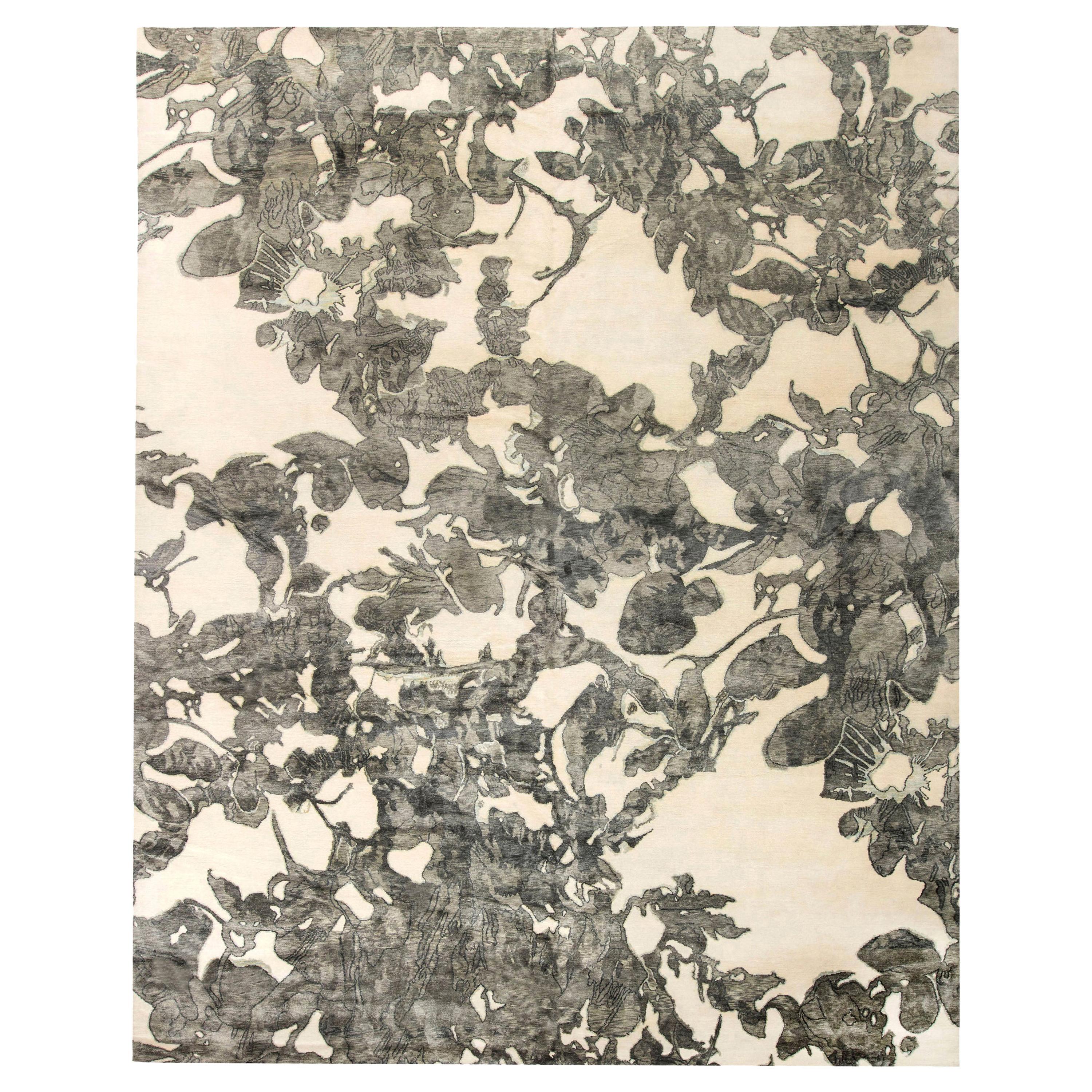 Contemporary Abstract Odegard Rug Inspired by William Morris at 1stDibs