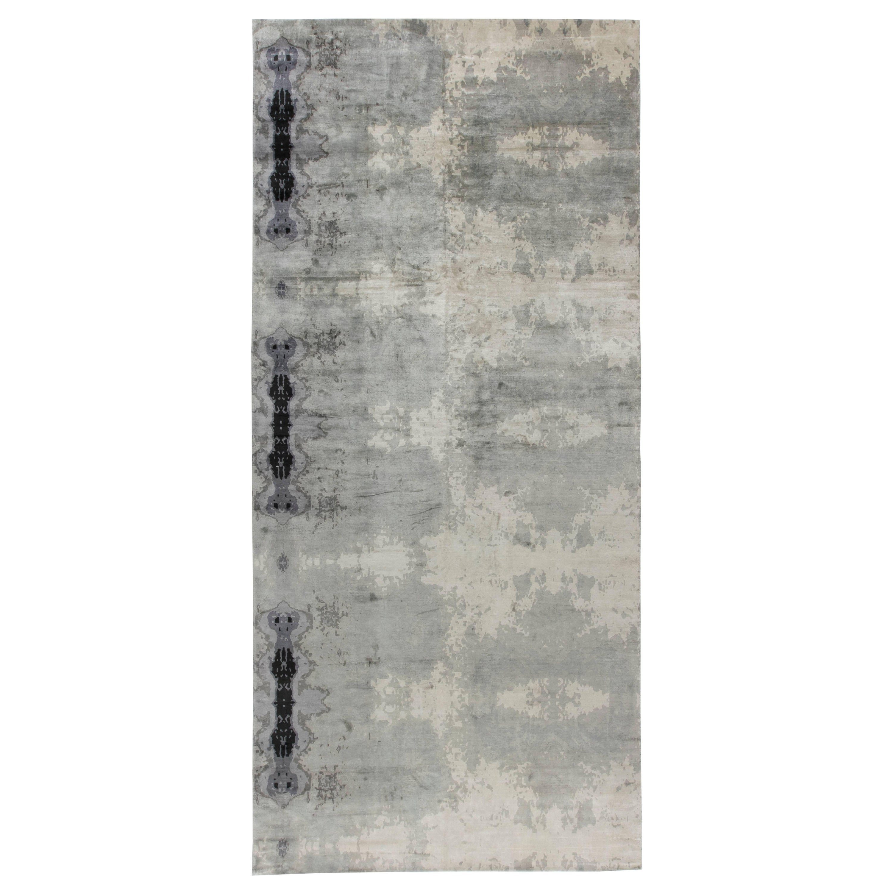 Schumacher by Charlap Hyman and Herrero Caiman Rug in Natural and Black ...