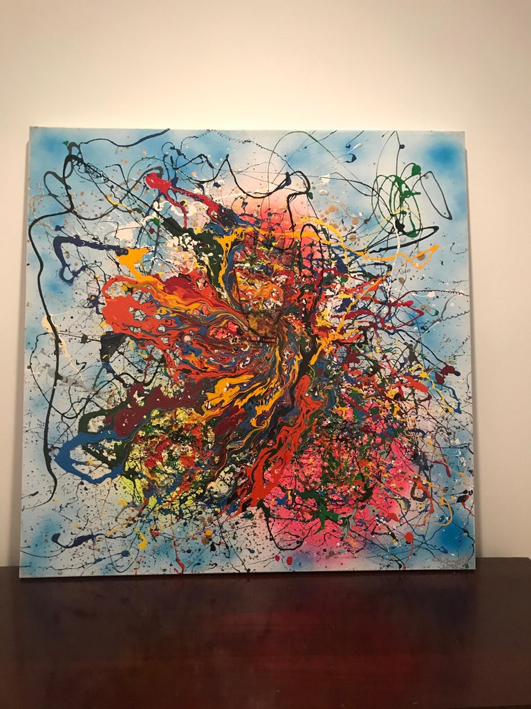 Beneficial- Spanish Abstract Painting by Daniel Marin For Sale at 1stDibs