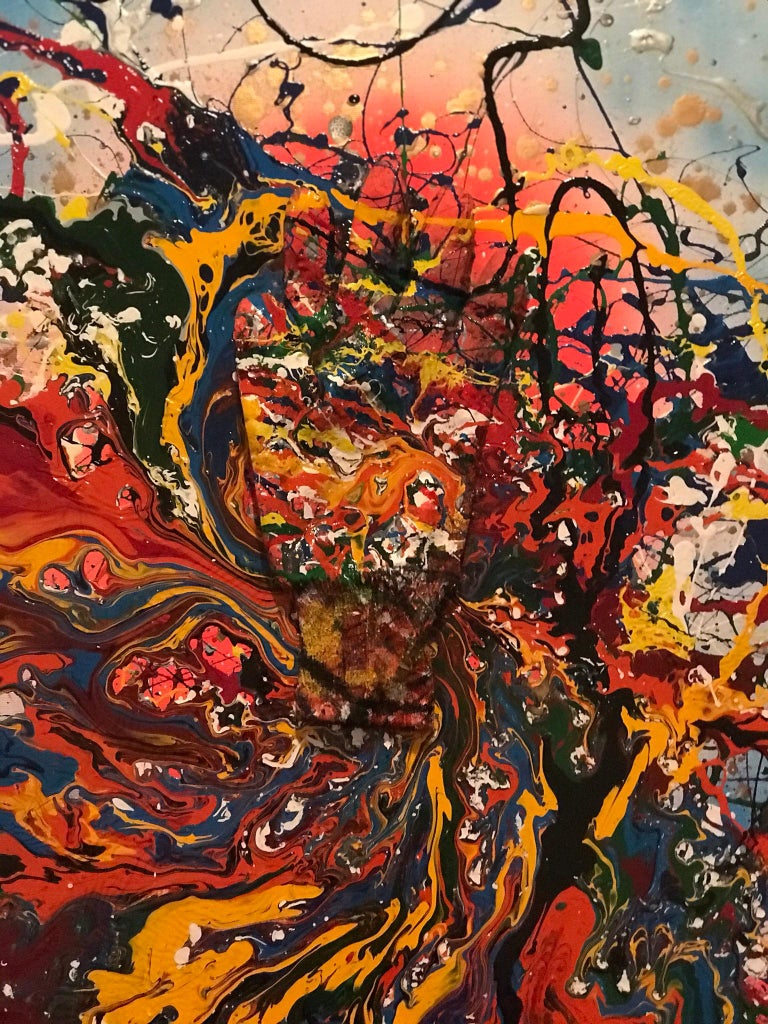 Beneficial- Spanish Abstract Painting by Daniel Marin For Sale at 1stDibs