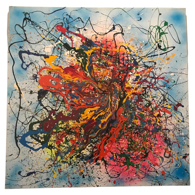 Beneficial- Spanish Abstract Painting by Daniel Marin For Sale at 1stDibs