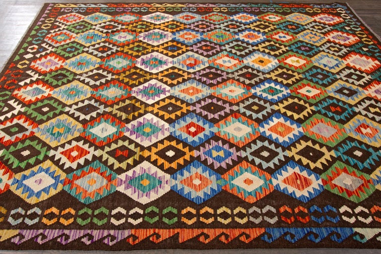 Contemporary Afghan Kilim Rug For Sale at 1stDibs