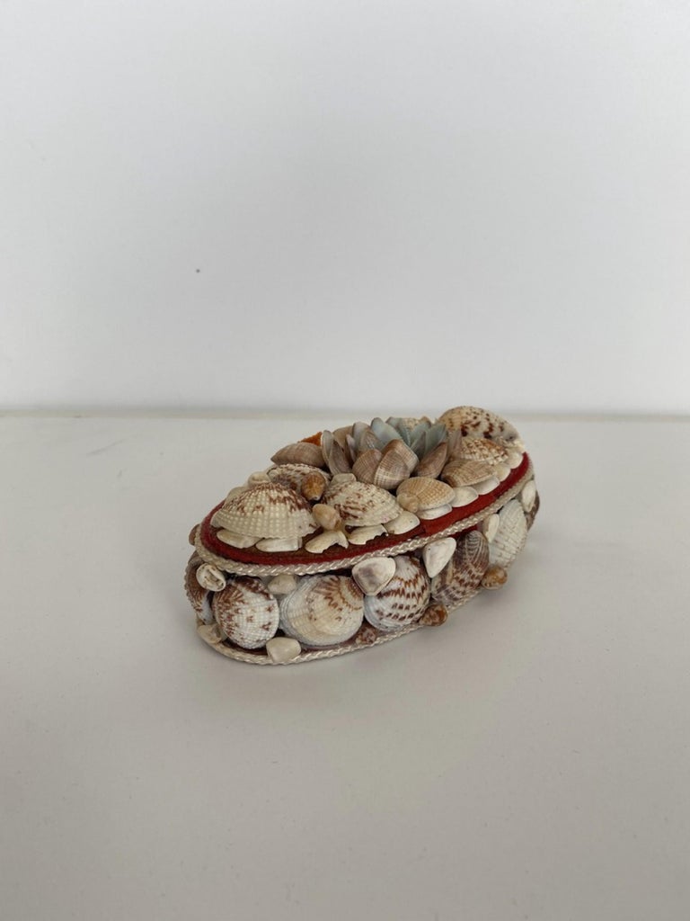 Contemporary American Modern Oval Seashell Jewelry Box For Sale at 1stDibs